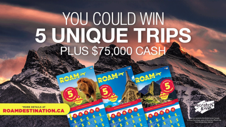 Worldwide Roaming Top Prize of New Scratch & Win Ticket